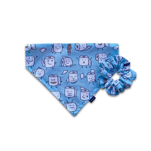 Silly Rolls Matching Scrunchie Set » Dog Bandanas - NALZO The Label